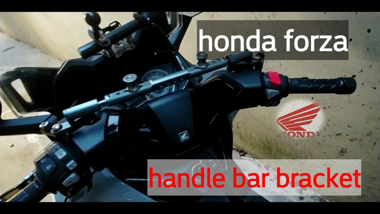 honda forza handle bar bracket - YouTube
