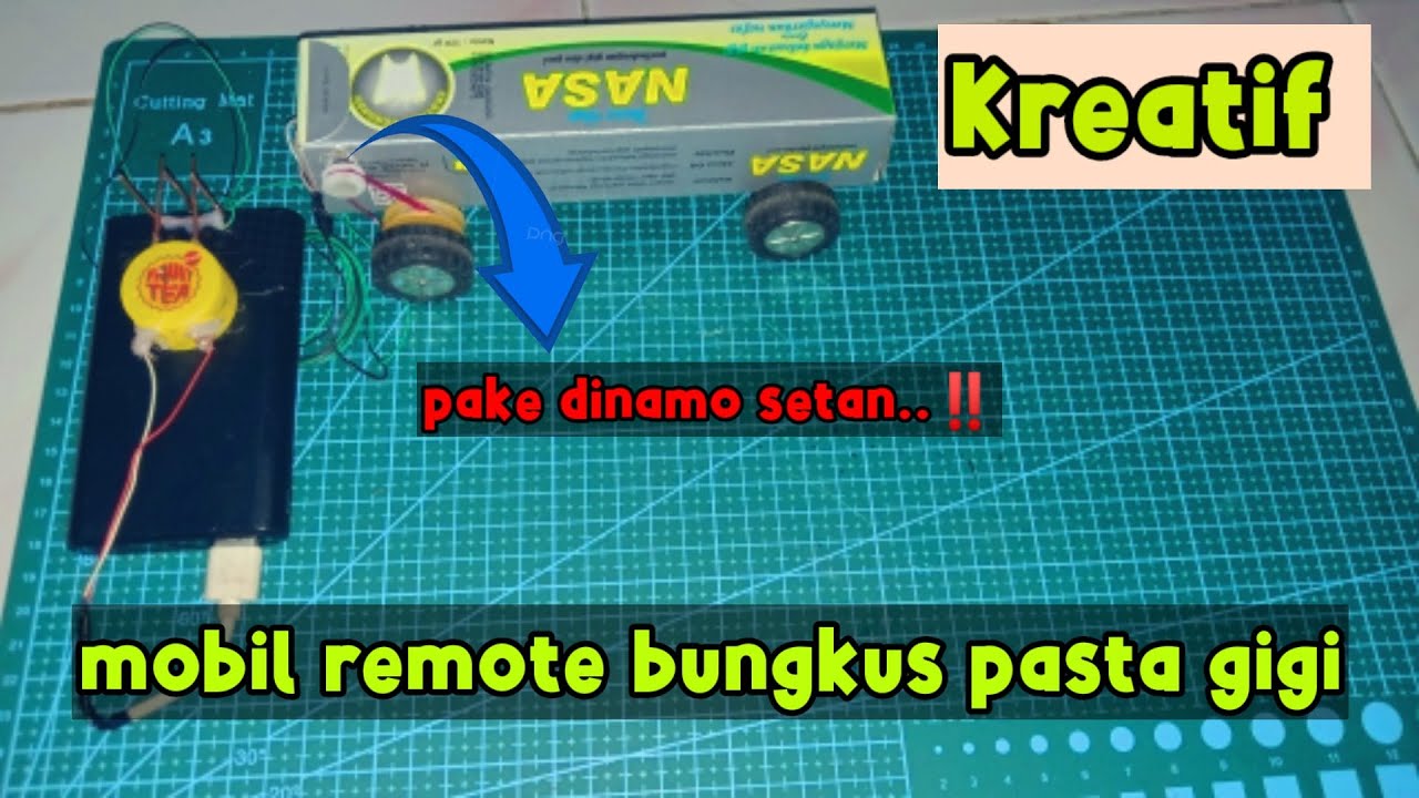DIY membuat mobil remote kabel,, bermesin DINAMO SETAN..‼️ - YouTube