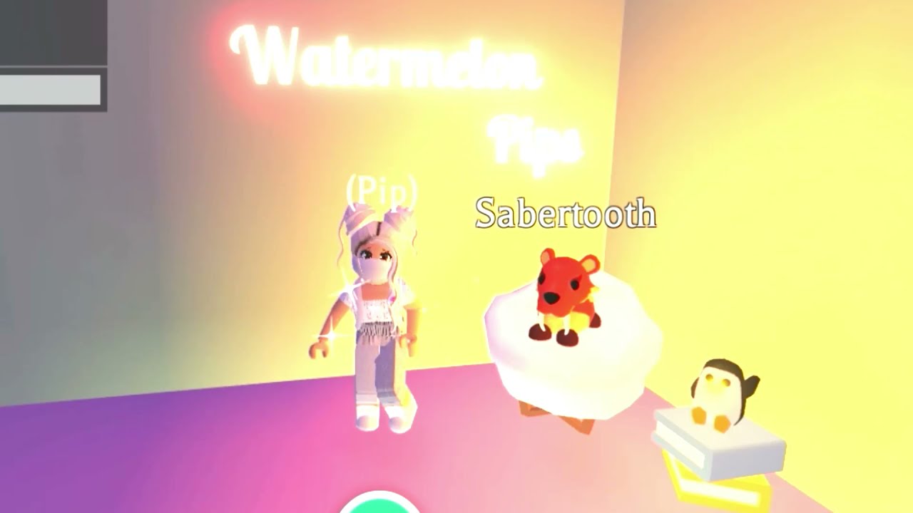 MAKING A NEON SABERTOOTH!!! Roblox Adopt Me!! - YouTube
