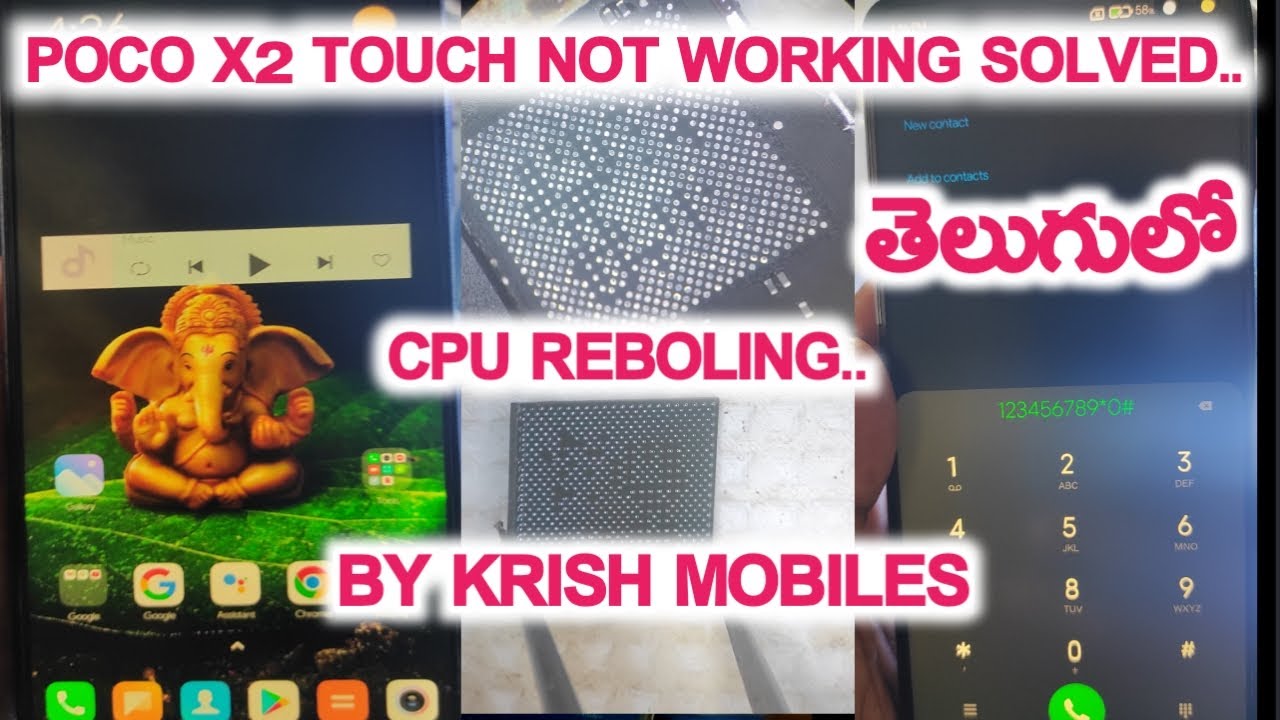 POCO X2 TOUCH NOT WORKING SOLUTION | CPU REBOLING | KRISH MOBILES | TELUGU | - YouTube