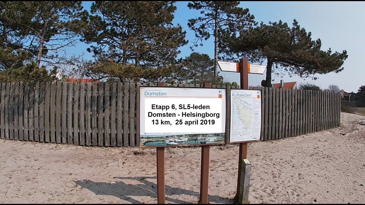 Skåneleden, SL5, etapp 6, Domsten - Helsingborg, 13 km den 25 april ...
