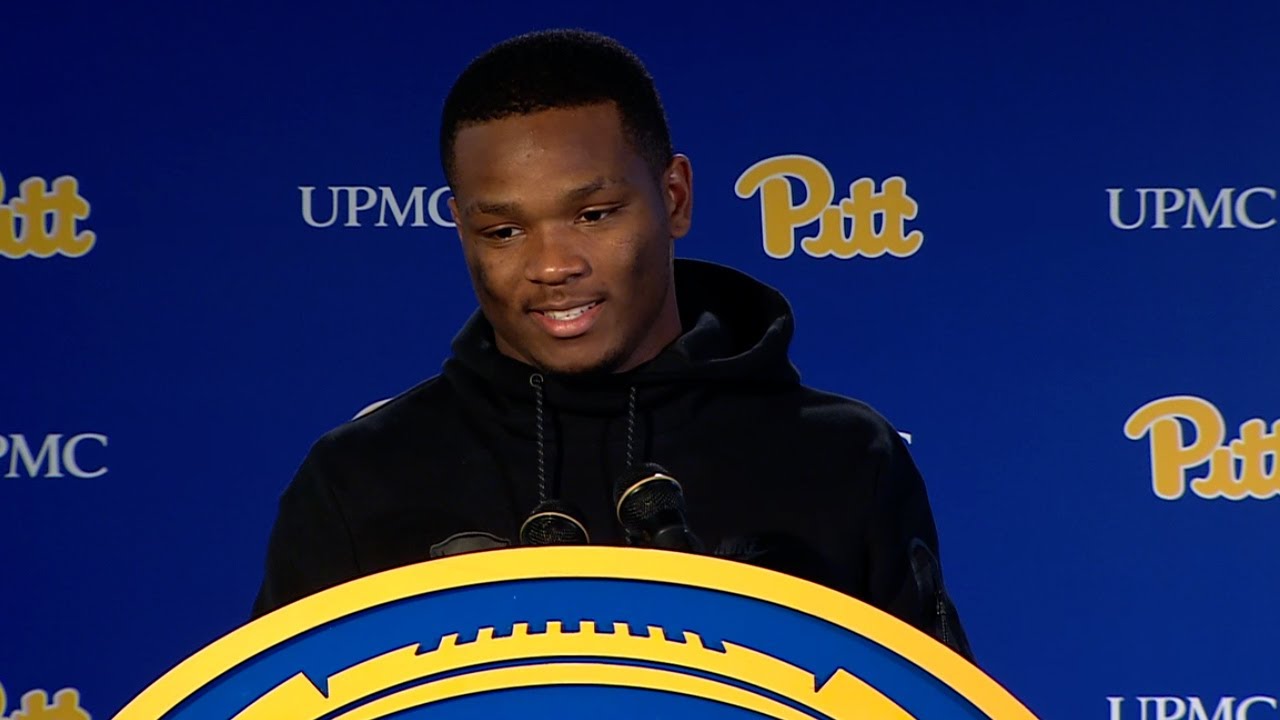 Pitt Football | Postgame vs. Syracuse | Rodney Hammond Jr. - YouTube