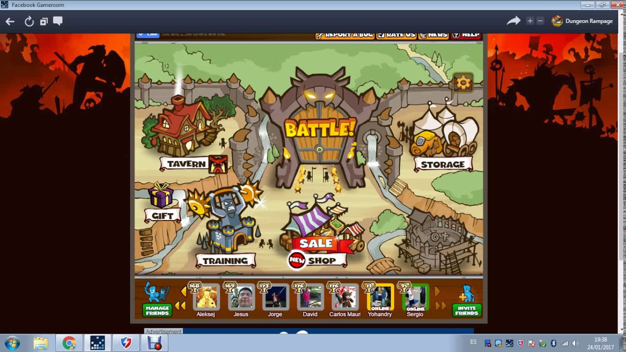 Facebook Gameroom: Dungeon Rampage - YouTube