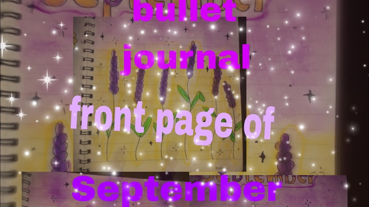 bullet journal front page of September subscribe please - YouTube