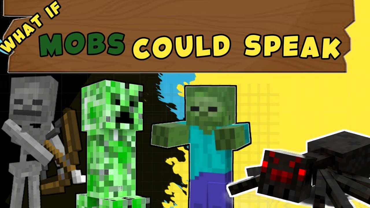 What If Mobs Could Speak In Minecraft - YouTube