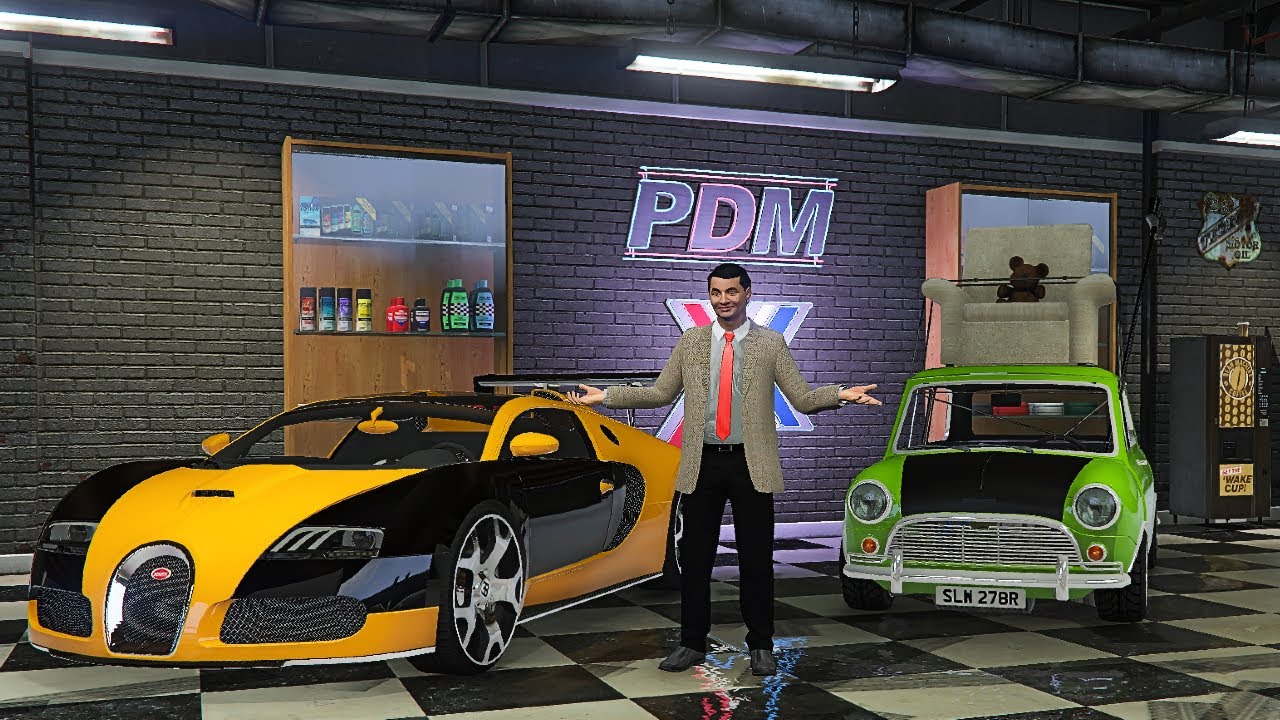 MR BEAN buying bugatti GTA 5 Machinima Gameplay - YouTube