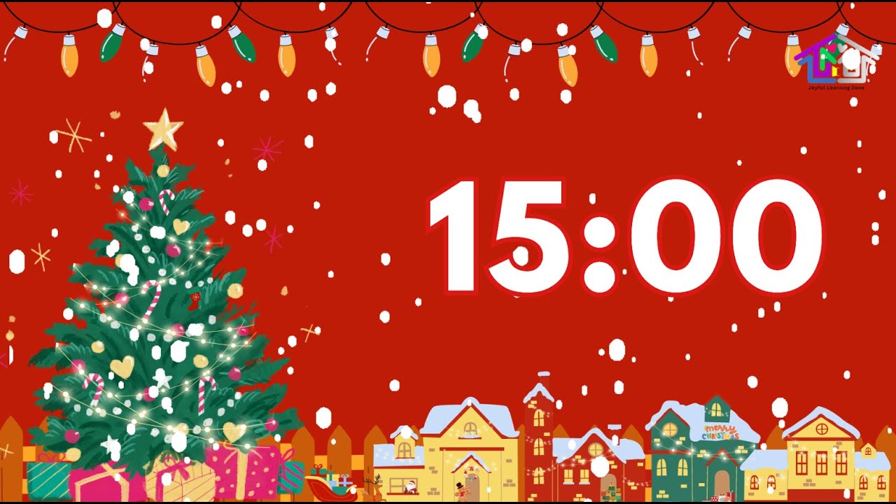 15-Minute Countdown Timer with Music| CHRISTmas Tree 🤍🎼⏰🎄 - YouTube