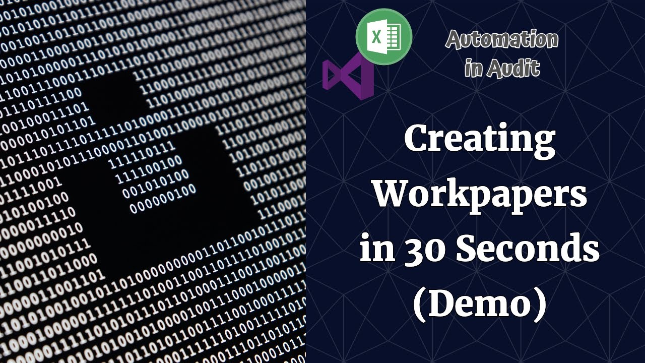 Automating Audit Workpapers using Excel VBA (Macro) - YouTube