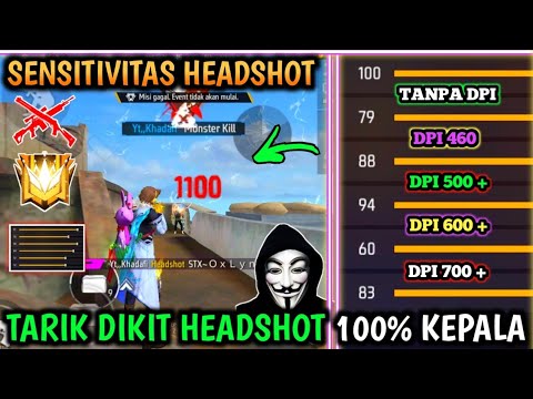 PENGATURAN SETTING SENSITIVITAS FF AUTO HEADSHOT 2024 ️DPI 500 - 600 ALL DEVICE - YouTube