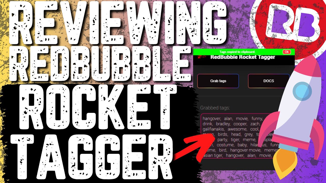 Reviewing The New Redbubble Tag Generator Tool - YouTube