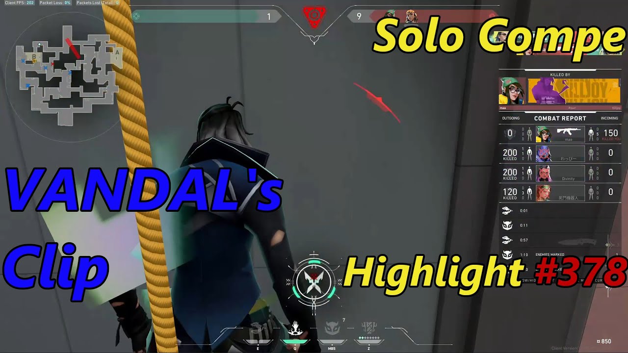 【VALORANT】VANDAL Highlight #378 【Alice】 - YouTube
