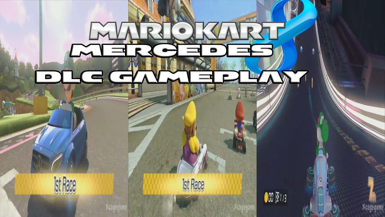 Mario Kart 8 - Mercedes-Benz DLC Gameplay - Wii U [HD ] - YouTube