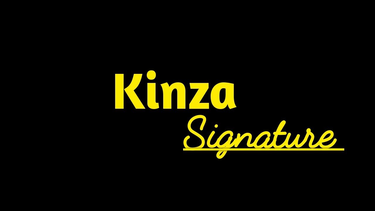 Kinza Name Signature Style || Learn Your Signature - YouTube