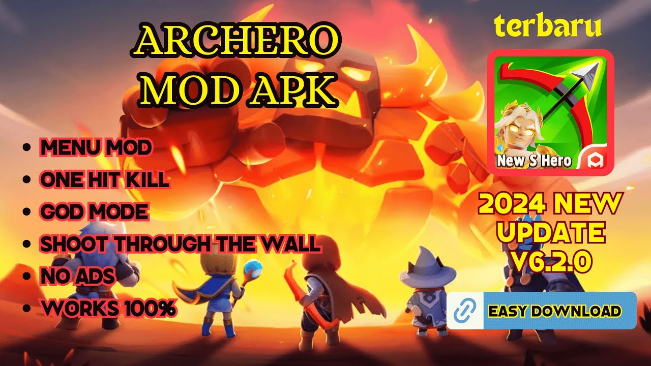 Archero v6.2.0 MOD APK (Menu/One Hit, God Mode) TERBARU - YouTube