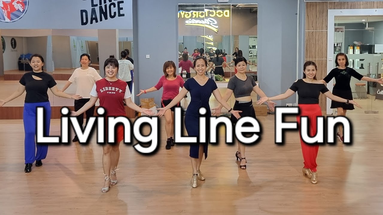 Living Line Fun - Line Dance (Absolute Beginner) - YouTube