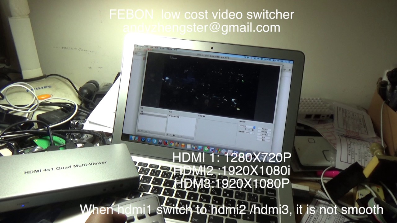 FEBON Low cost video switcher - YouTube