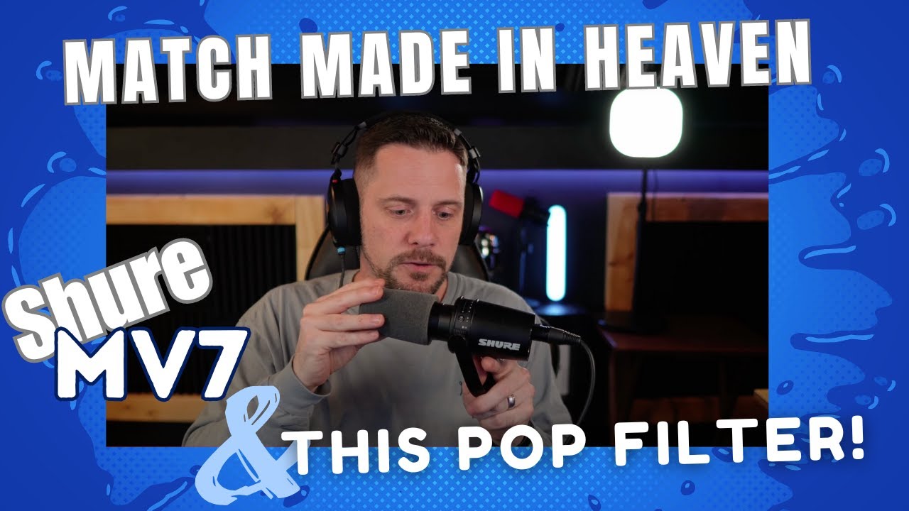 A Pop Filter You Never Thought Of For Your Shure MV7! - YouTube