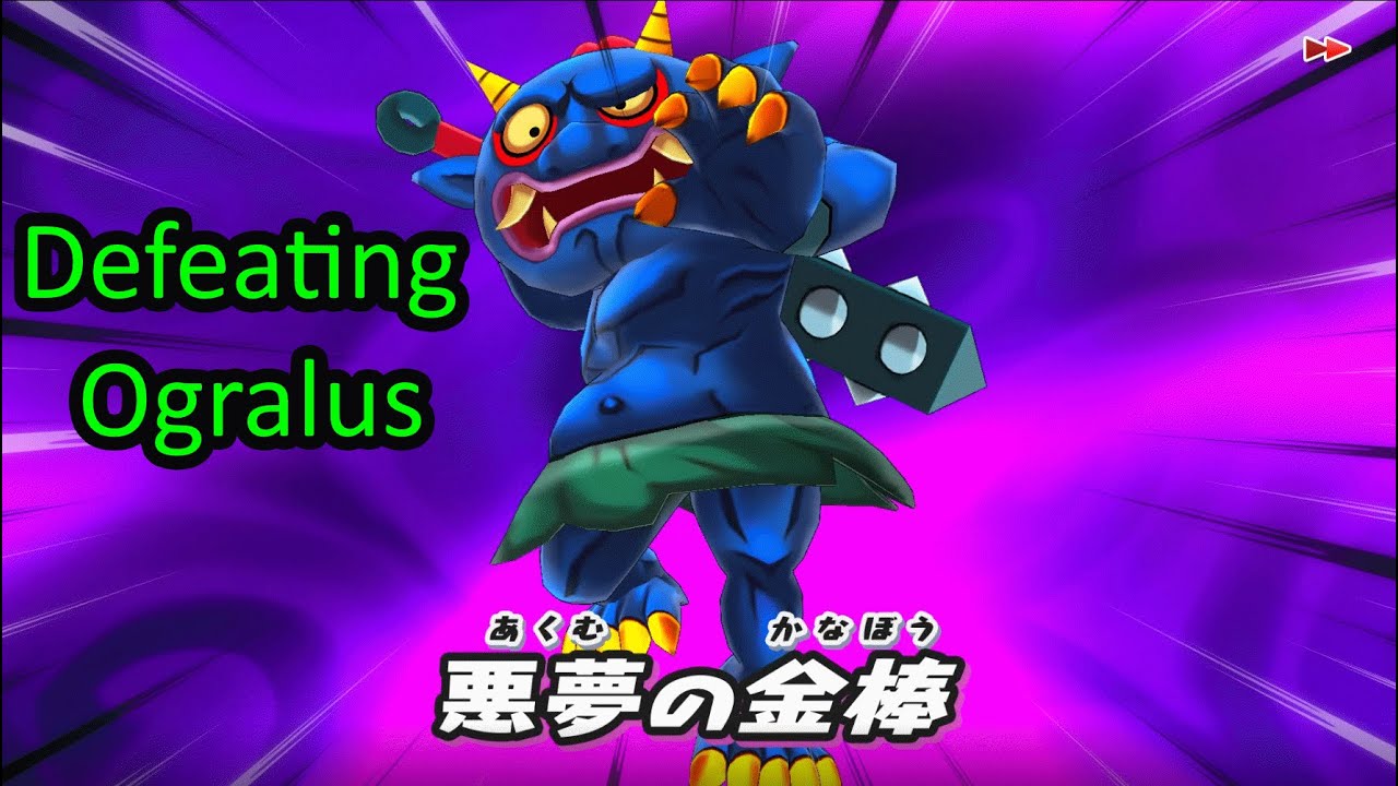 Defeating Ogralus Yokai Watch 1 on Nintendo Switch - YouTube