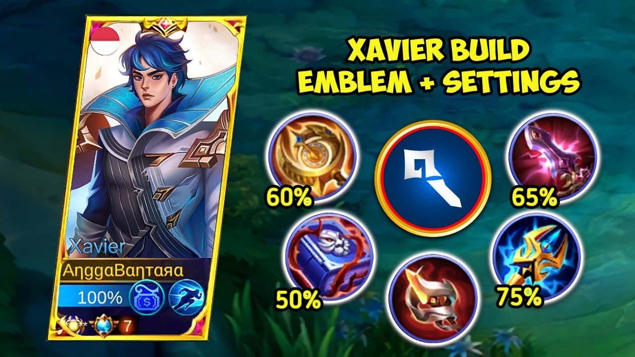 HARD MATCH 28 MINUTES | TOP 1 XAVIER HACK DAMAGE BUILD & EMBLEM ...