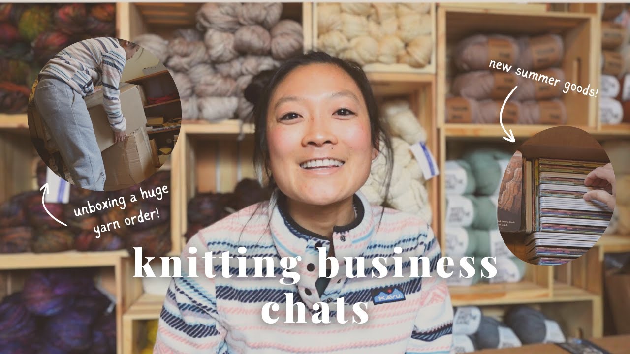 ↟A peek at my studio, unboxing a HUGE yarn order, revealing new items ...