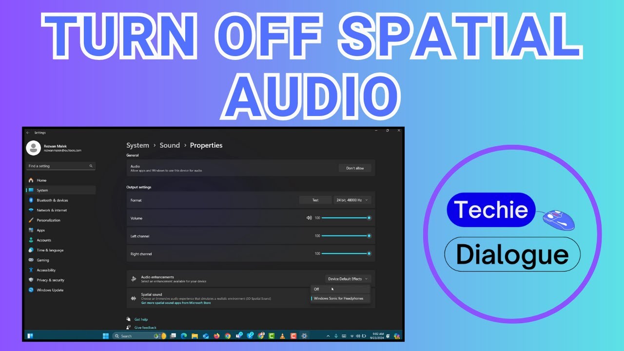 How to Turn Off Spatial Audio - YouTube