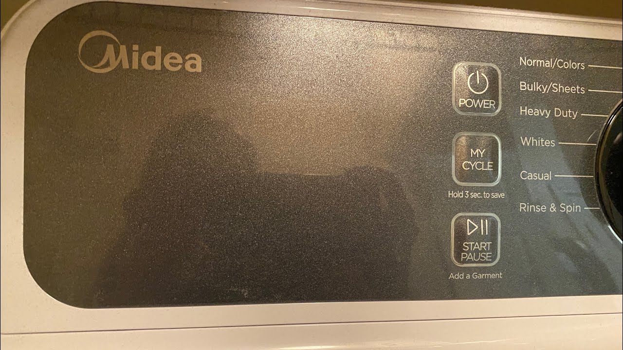 MIDEA SMART WASHING MACHINE DOES A LOAD OF COLORED CLOTHES - YouTube