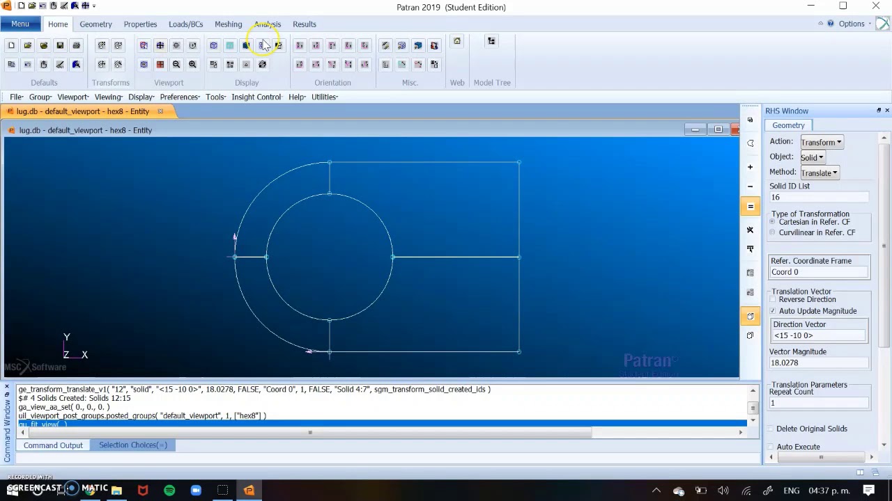 MSC Nastran Patran - Workshop 8 - Mesh - YouTube