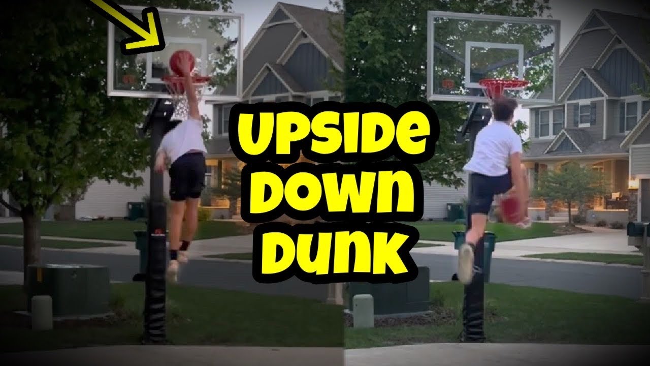 He Dunked UPSIDE DOWN!! Inverted Scorpion Dunk! - YouTube