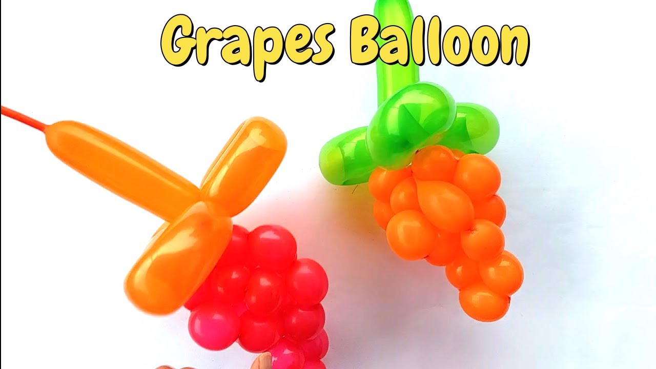 How to make grapes balloon. How to make balloon animals. balloon ...