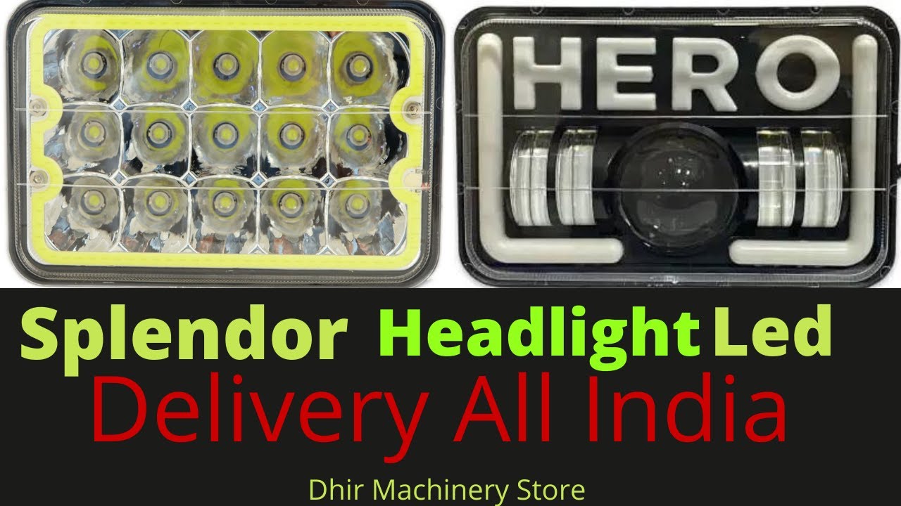 Splendor Best led headlight | splendor boss headlight| splendor ...