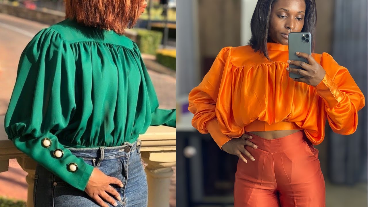 How to make Gathered blouse with Yoke intro( pattern drafting and ...