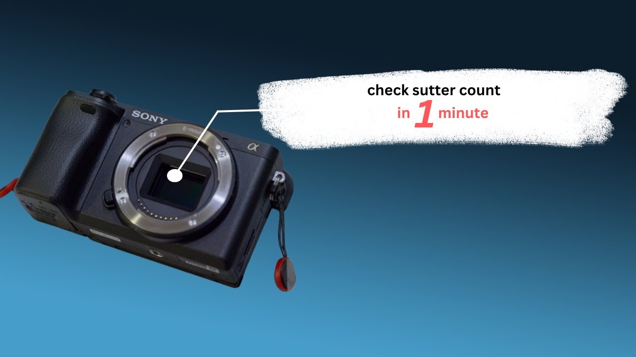 Check Sutter count of Sony camera's in 1 min... - YouTube