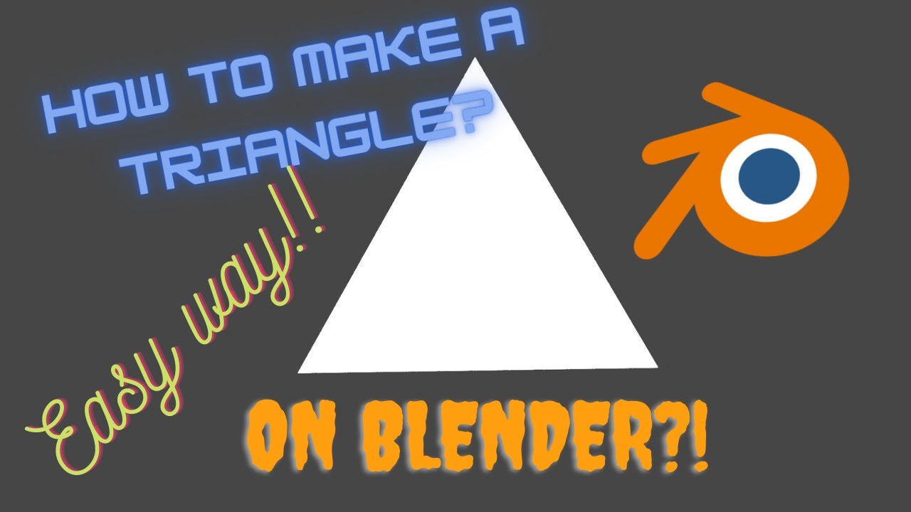 Blender How To Make A Triangle Easy Way YouTube blender-how-to-make-a-triangle-easy-way-youtube
