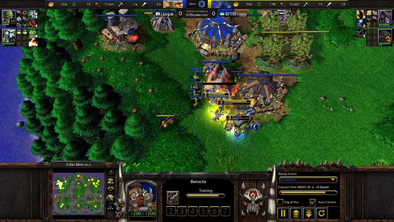 Warcraft III TeD Cup 14 2023 Apr23 Foggy(N) v Lyn(O) Game 3 MAPS - Echo Isles V2.2 - YouTube