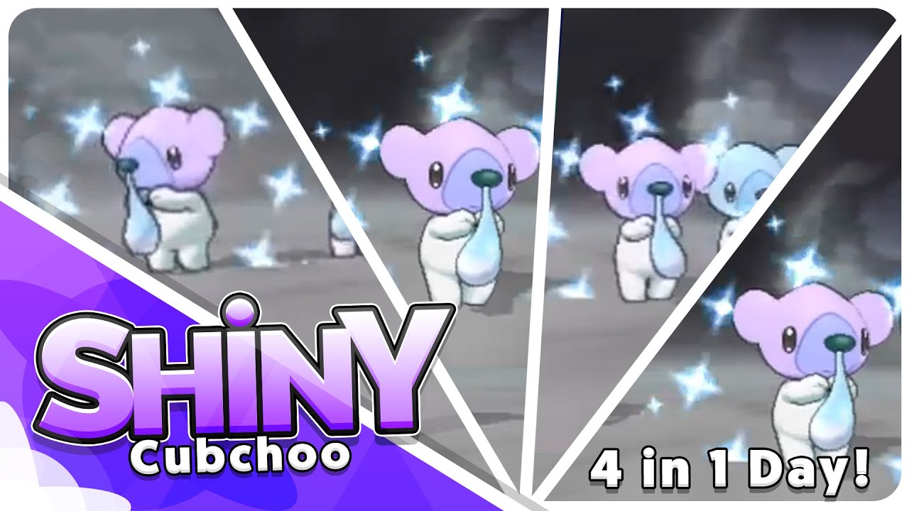 4 Live Shiny Cubchoo Reactions! All in the same day! - YouTube
