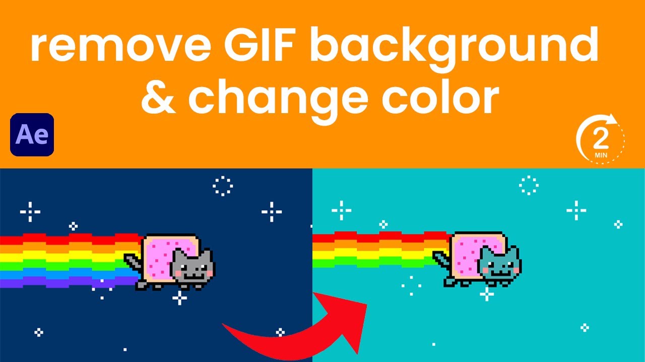 how to remove gif background | in 2 min | 2024 | after effect - YouTube