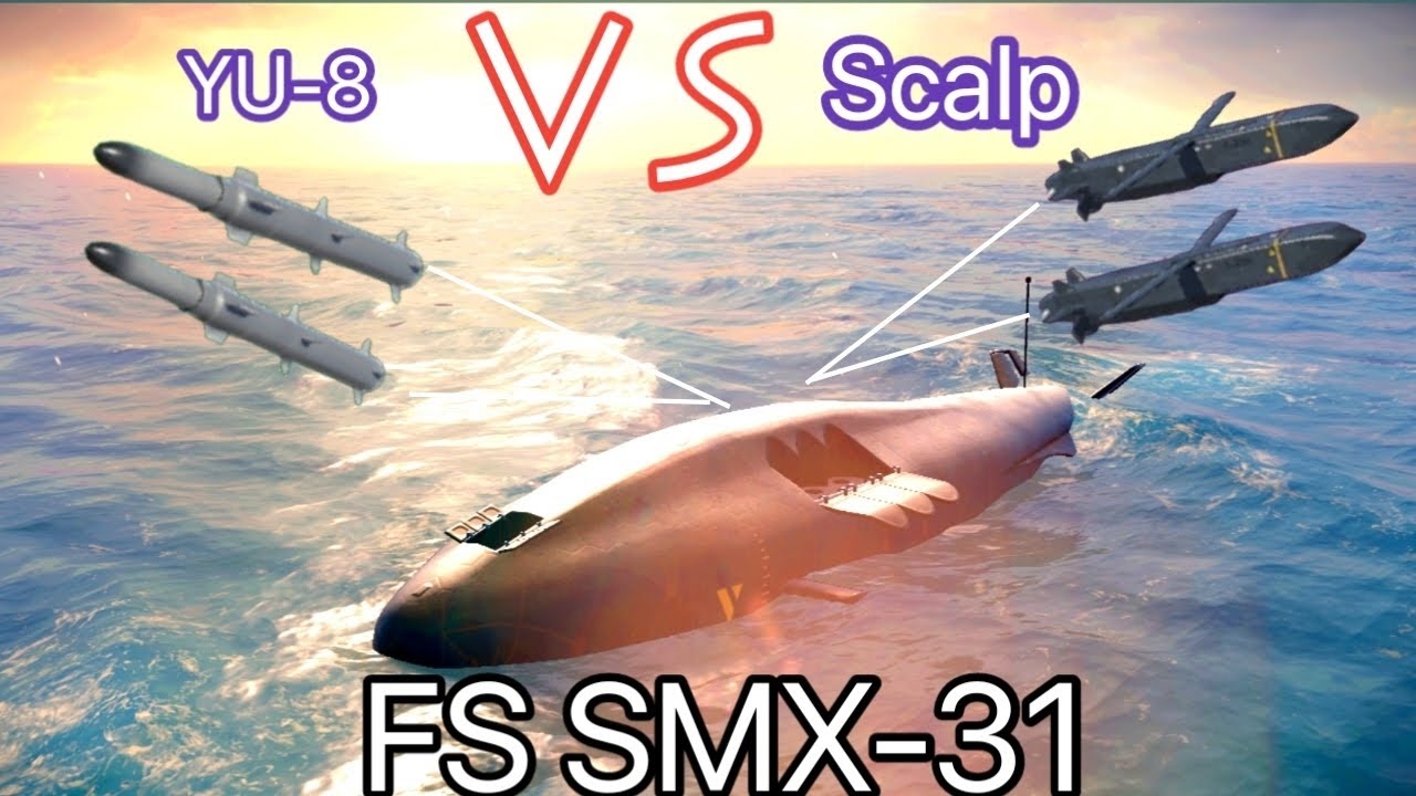 Modern warships:-Fs SMX-31 scalp missile and yu-8 missile combination ...