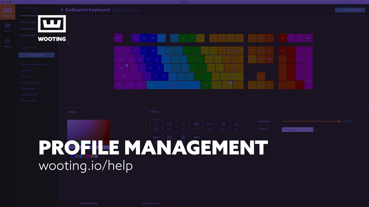 Wootility How To - Profile management - YouTube