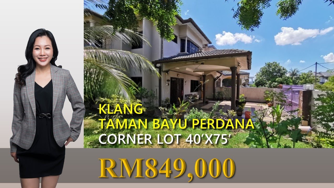 SALE | Klang Taman Bayu Perdana | Double Storey CORNER Lot - YouTube