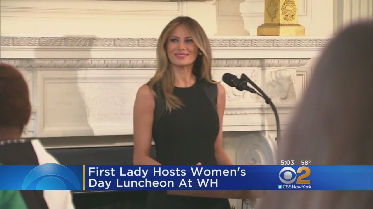 First Lady Hosts Women's Day Luncheon At White House - YouTube