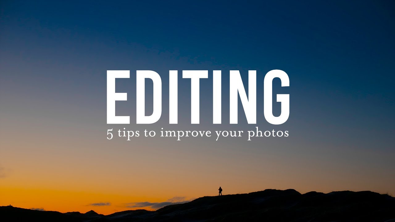 How to EDIT your photos BETTER! - YouTube