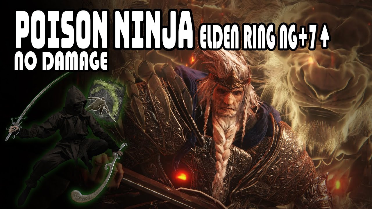 [NO DAMAGE] Poison Ninja vs. Godfrey / Hoarah Loux | ELDEN RING NG+7↑ ...