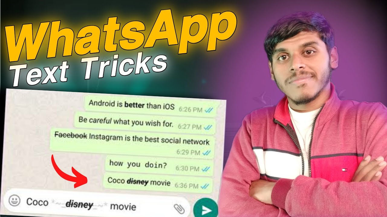 WhatsApp Text Tricks That You Should Know - YouTube