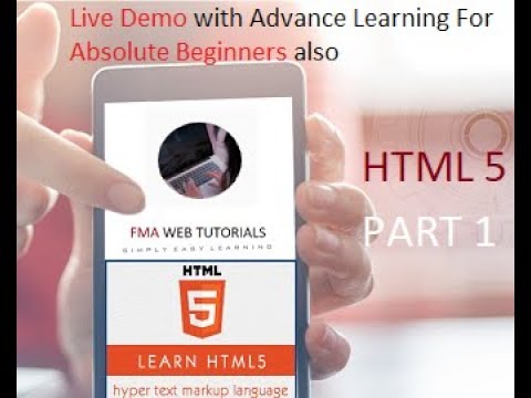 HTML 5 Tutorials for beginners HTML 5 Elements PART 1 - YouTube