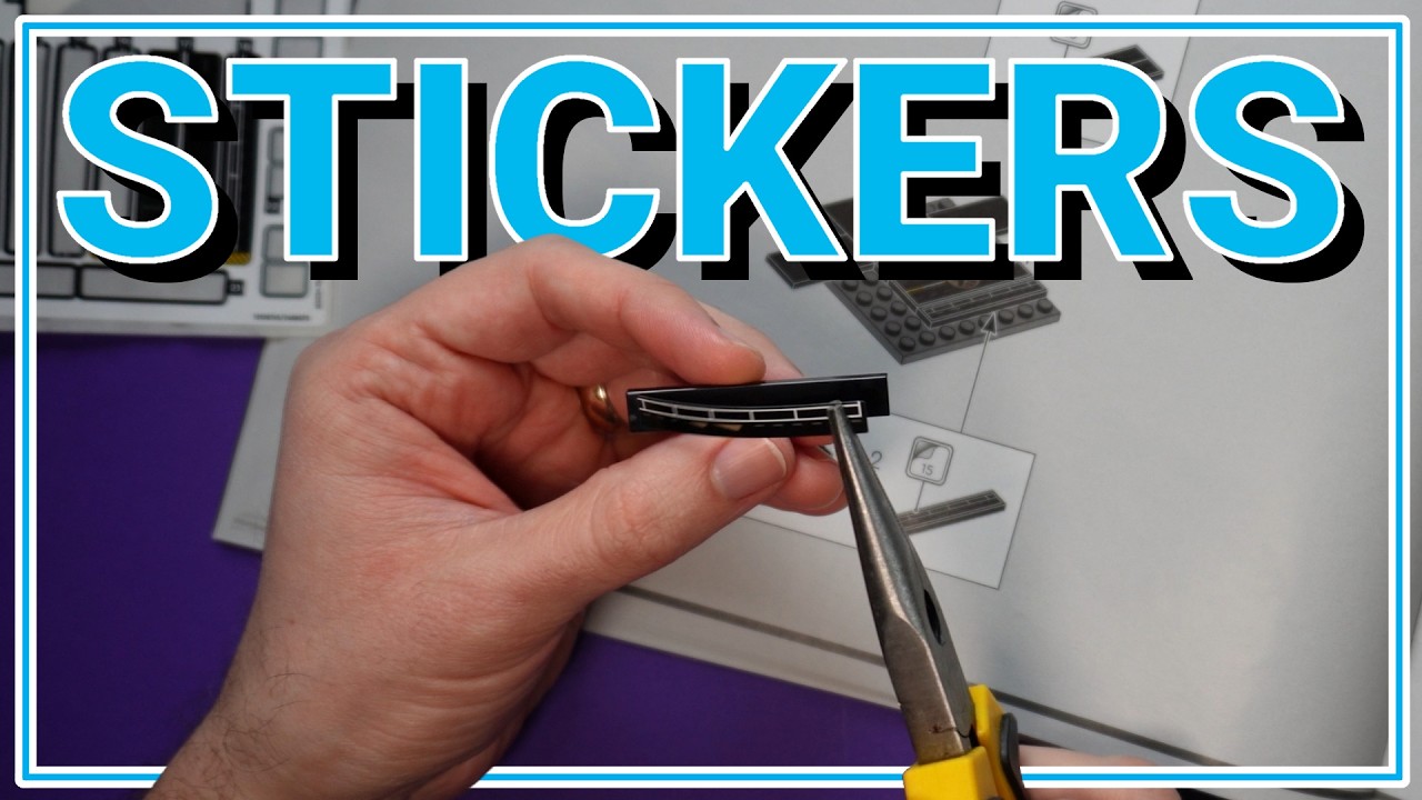 How to apply LEGO stickers perfectly* every single time - YouTube