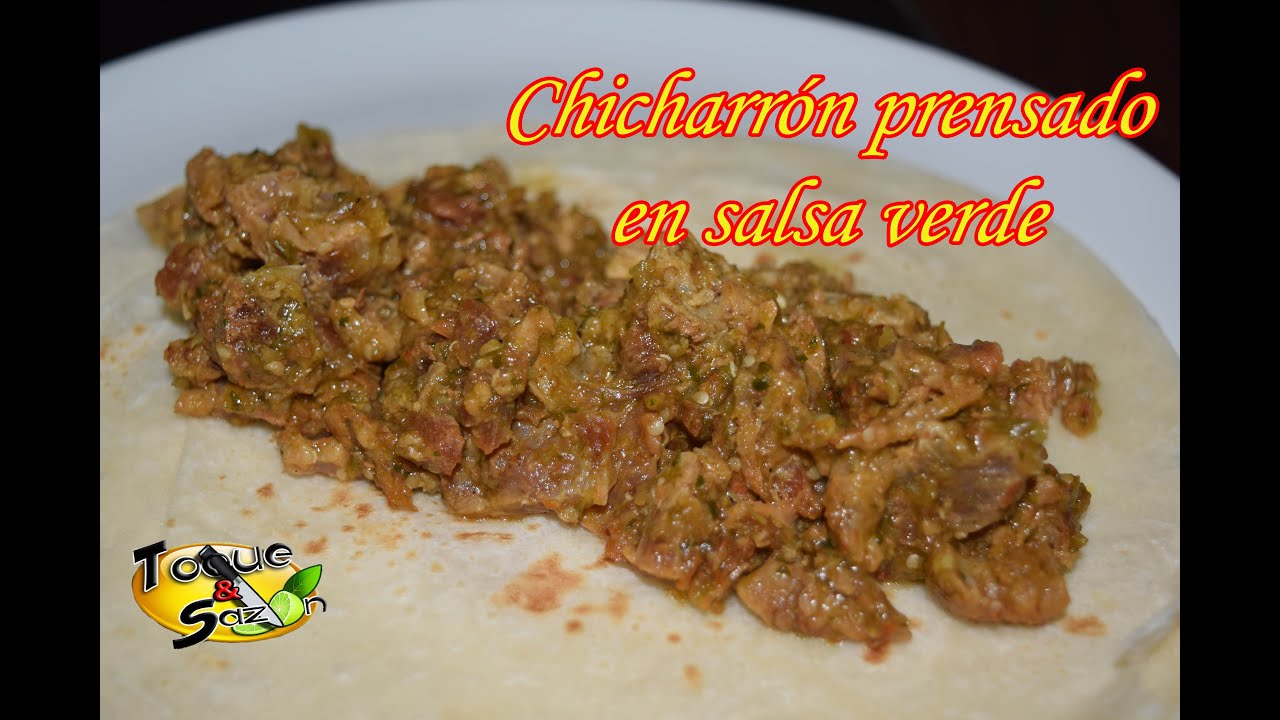 Chicharrón prensado en salsa verde “paso a paso” (TOQUE Y SAZÓN) - YouTube