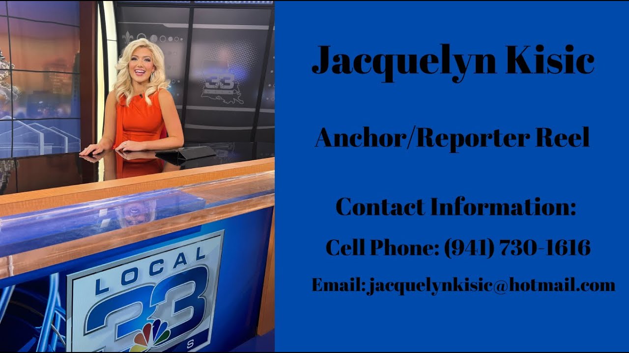 Jacquelyn Kisic Anchor/Reporter Reel - YouTube