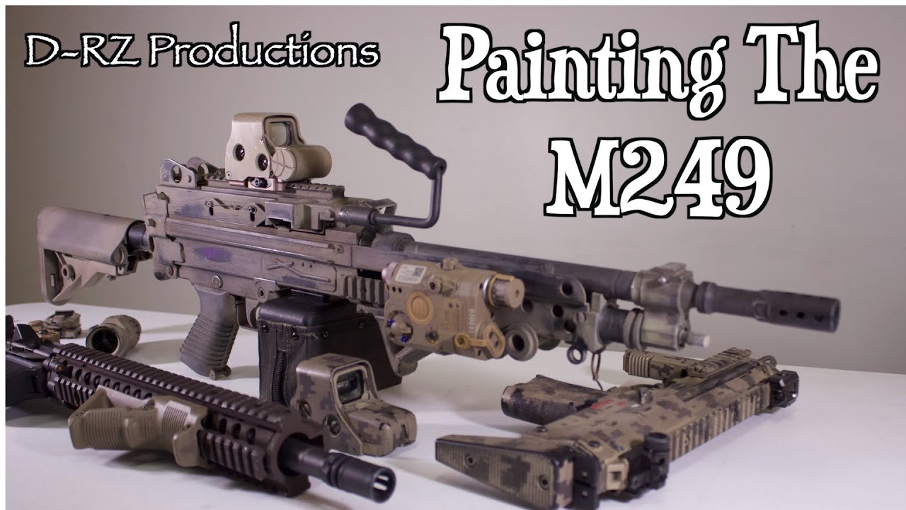 PAINTING MY M249!!! (Quarantine Boredom) - YouTube