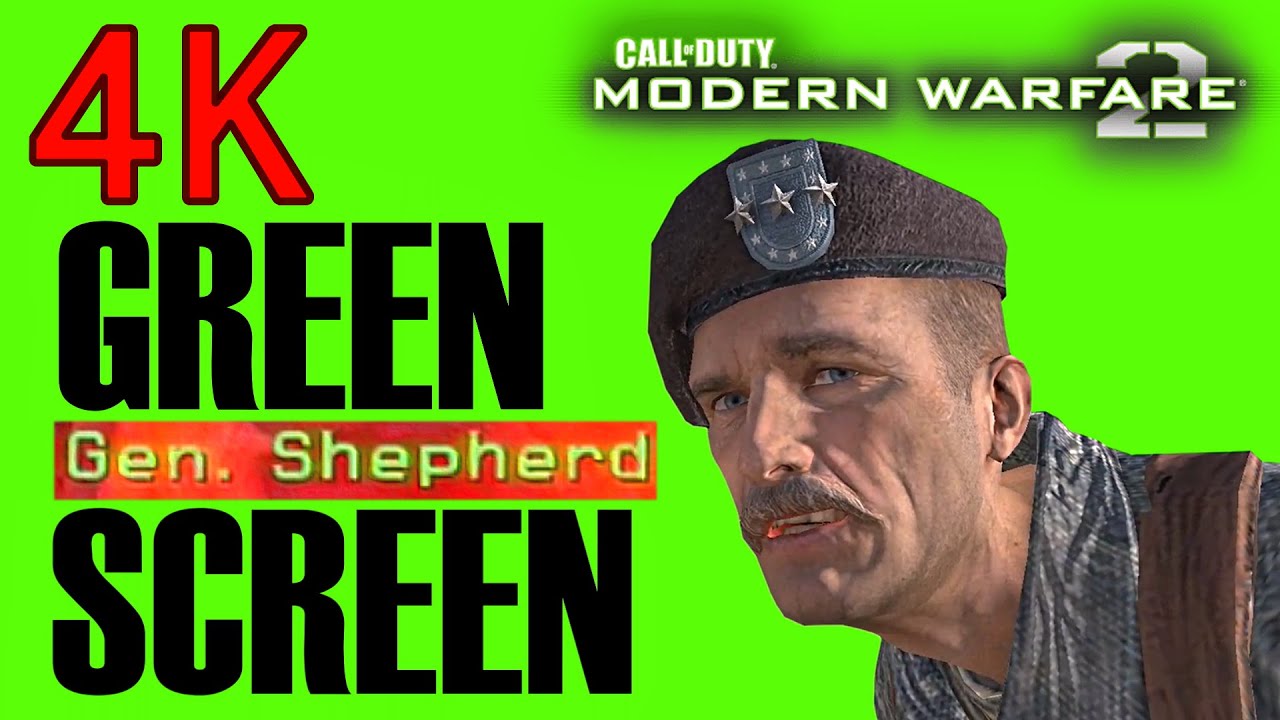 General Shepherd Betrayal GREEN SCREEN 4K (Modern Warfare 2 - Good ...