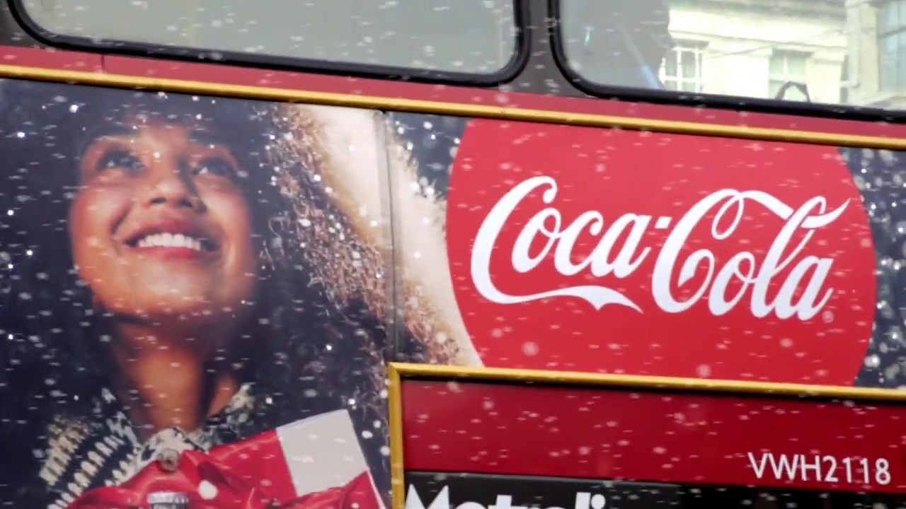 CocaCola Holidays Are Comings LED Bus Campaign - YouTube